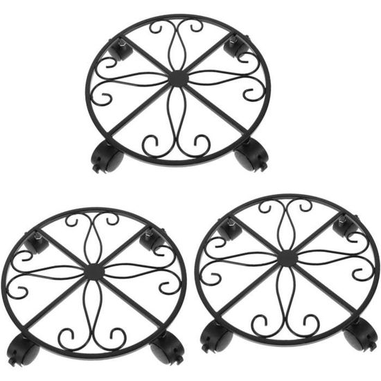 3Pcs Plant Style Plateau Roulettes Intérieur Pour Jardin Outdoor Dolly ...