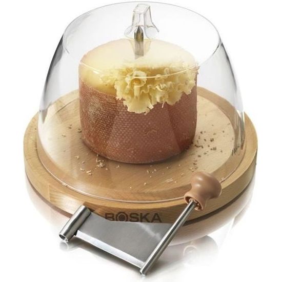 Girolle à fromage socle en hêtre avec cloche - Gene - Cdiscount Maison