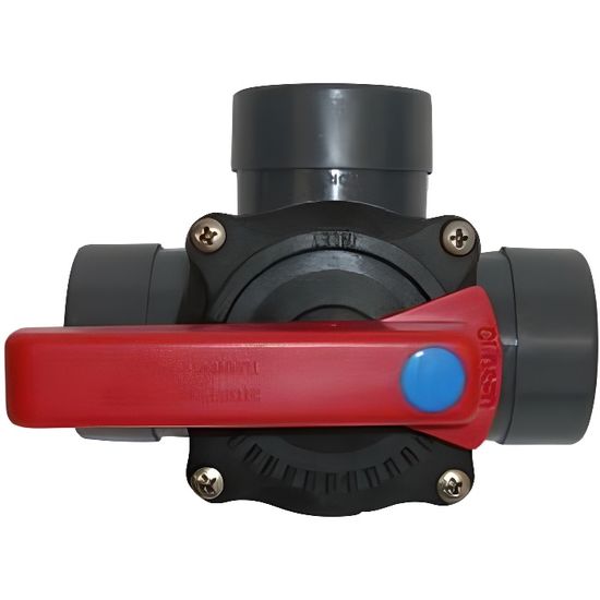 Vanne 3 voies - CEPEX - PVC pression - Diamètre 50mm - Régulation débit - Intérieur - Cdiscount ...
