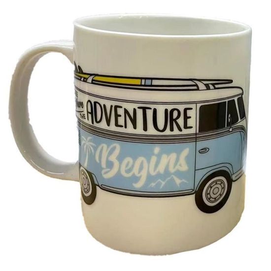 Mug volkswagen Van Bus Combi VW T1 Surf Adventure Puckator - Cdiscount ...