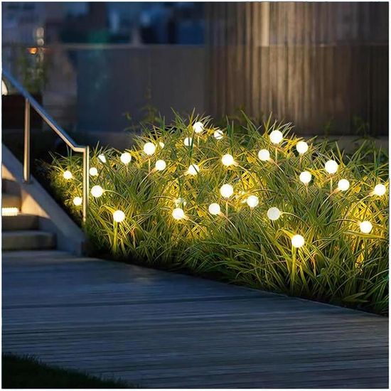 Lampe Solaire Effet Luciole, 4 Packs De 6 8 10 Led Lumiere Solaire Exterieur, Etanche Ip65 ...