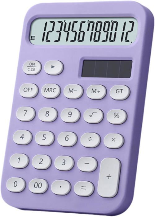 Mini Calculatrice Compacte cran Lcd 12 Chiffres Alimente Par Piles ...