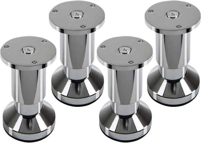 4 X Pieds De Meuble Alpha Pieds De Canap Rglables Chrome Poli Capacit De Charge Jusqu 250 Kg ...