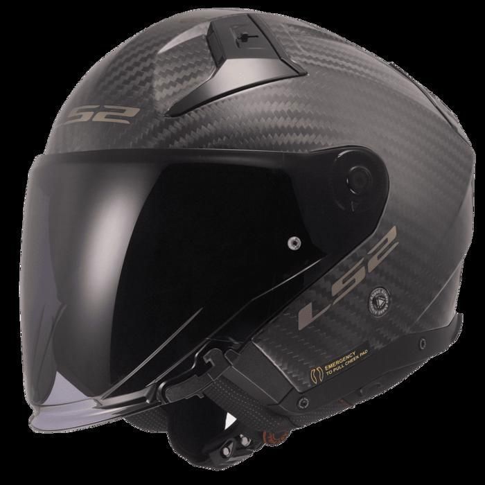 LS2 CASQUE JET OF603 INFINITY II CARBON SOLID MAT - Cdiscount Auto