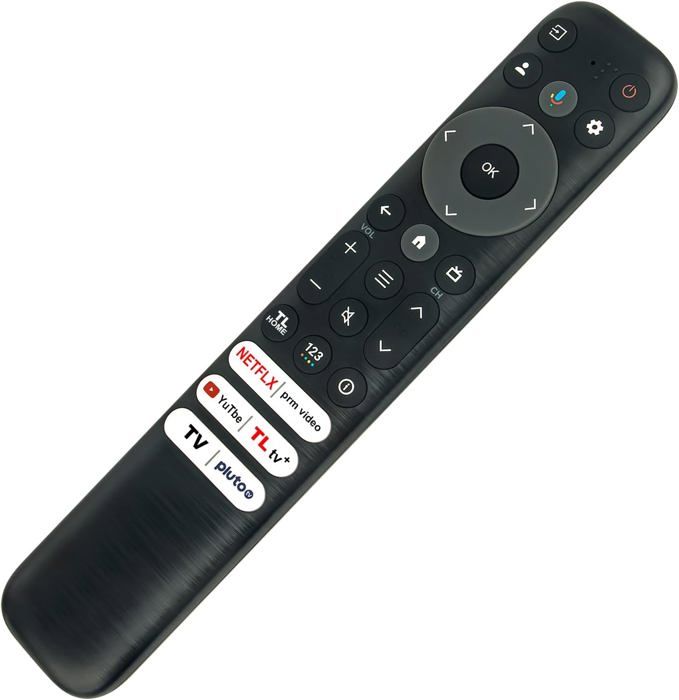 Rc813 Fmb2 Télécommande Vocale Remplacée --Fit Pour Tcl Qled 4K Smart ...
