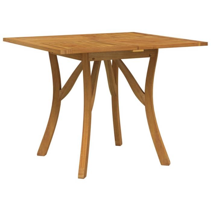 Table de jardin - UU - 2 personnes - 85x85x75 cm - Bois d'acacia solide ...