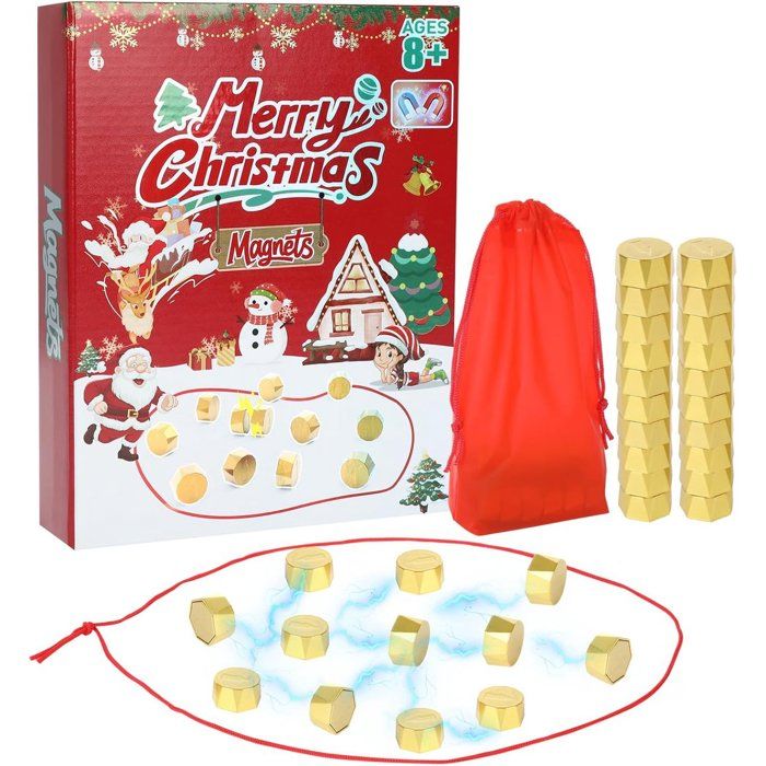 Jeu de Société Magnétique de Noël avec 20 Pierres Aimantées, Jeu de ...