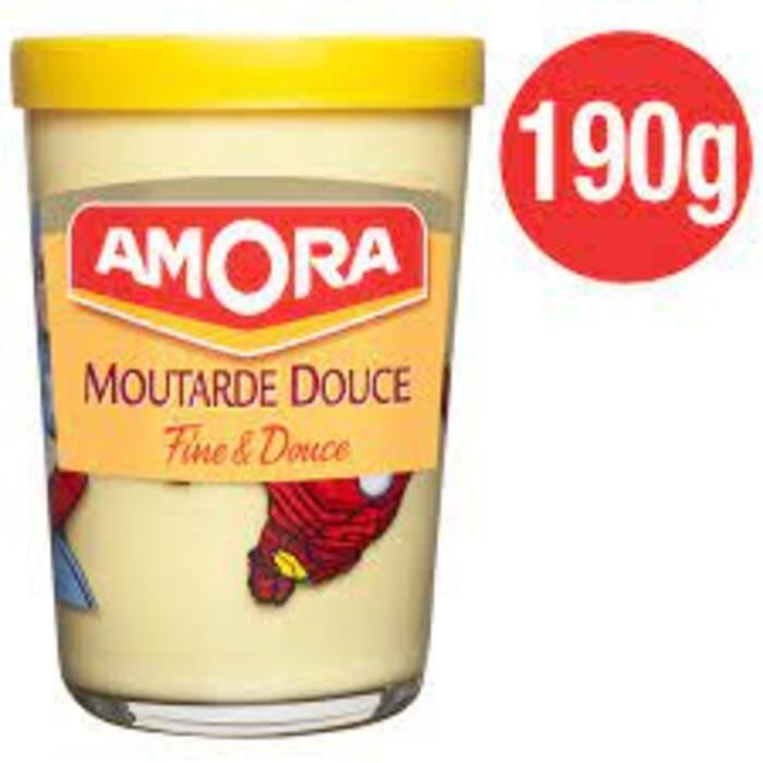 Amora - Moutarde fine et douce Le pot de 190g - Lot de 2 - Cdiscount Au ...