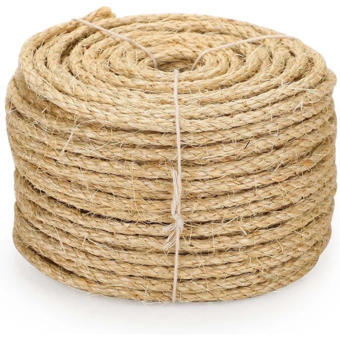 Corde En Sisal Naturelle Pour Arbre À Chat(6Mm X 50M), Ficelle Arbre À ...