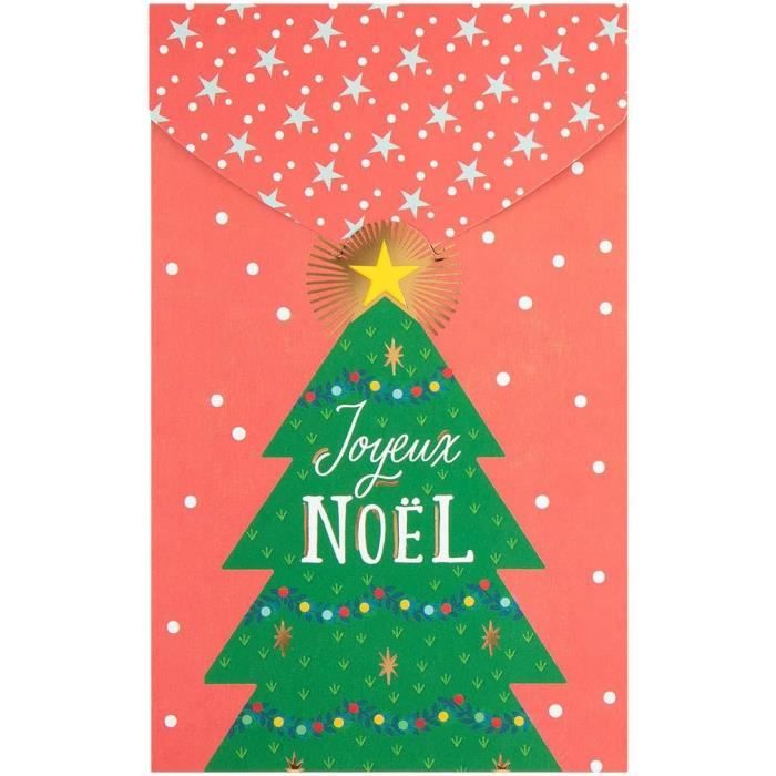 Draeger Paris | Carte De Vœux "Joyeux Noël" Rouge | Sapin Vert ...