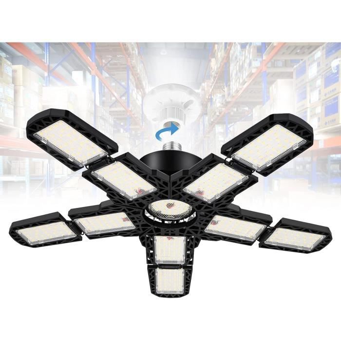 E27 Éclairage De Garage À Led, 160W 18000Lm Lampe De Garage, 6500K ...