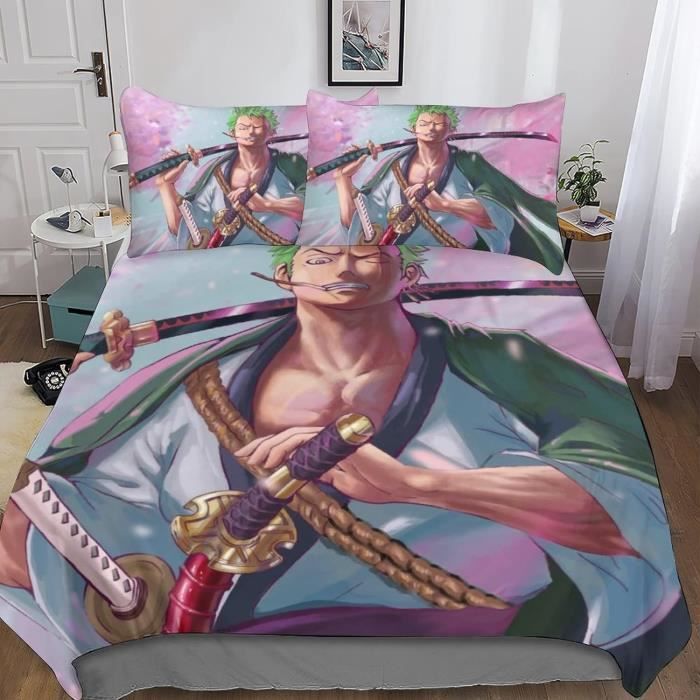 Roronoa Zoro Parure De Lit,3 Pièces Personnes Ensemble De Literie ...