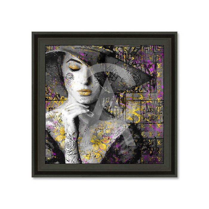 Tableaux, toiles et plaques décoratives - Romaric - Cadre en bois avec ...