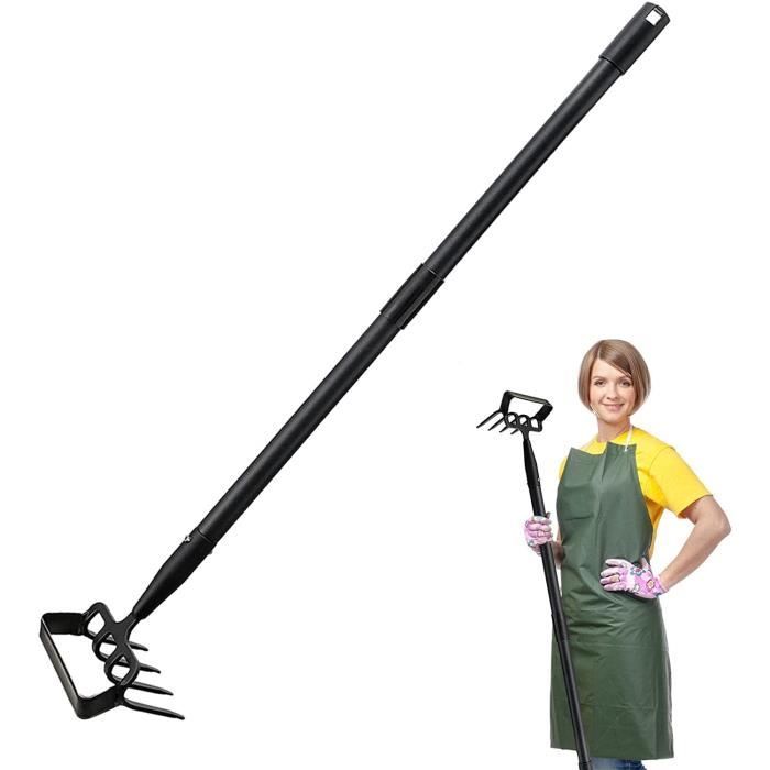 Outil de Jardin houe râteau, Houe et motoculteur à Main avec Long ...