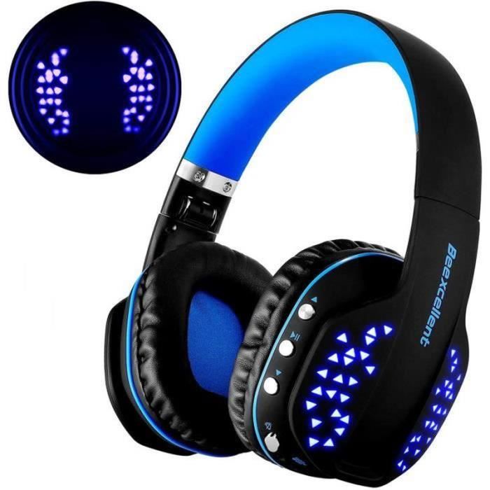 AuTech® Casque Gaming LED avec Micro Premium Anti Bruit Audio Stéréo ...