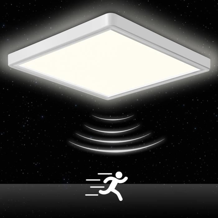 Led Plafonnier Avec Détecteur De Mouvement Radar, 18W 1800Lm 4000K ...