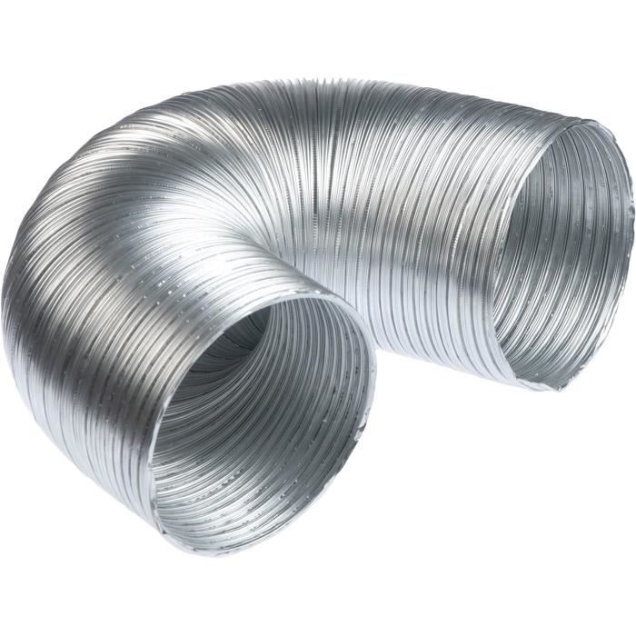150Mm - 1.5M Tuyau Flexible En Aluminium - Gaine Semi-Rigide En ...