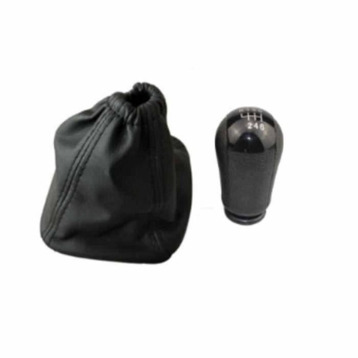 GM06078-6 Speed black set -Levier de changement de vitesse en cuir 5-6 ...