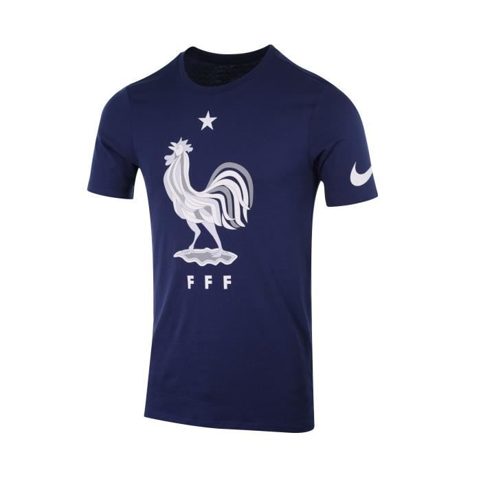 T-shirt Crest FFF Bleu - Cdiscount Sport