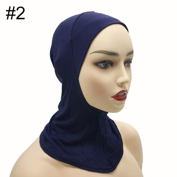 Foulard musulman femmes voile Modal Hijab casquettes chapeau islamique ...