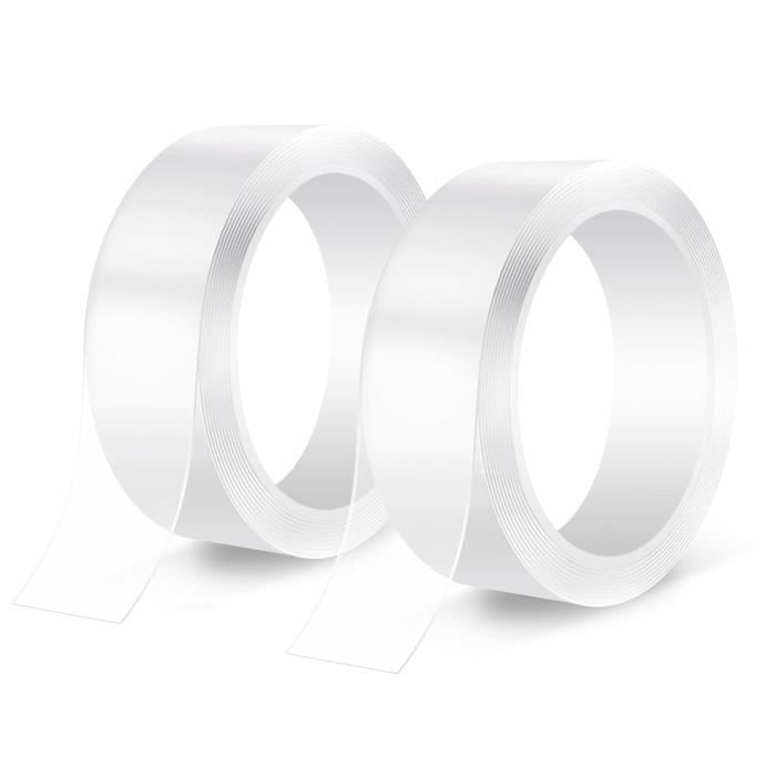 Ruban Adhésif Double Face Extra Fort Transparent Amovible Sans Traces ...