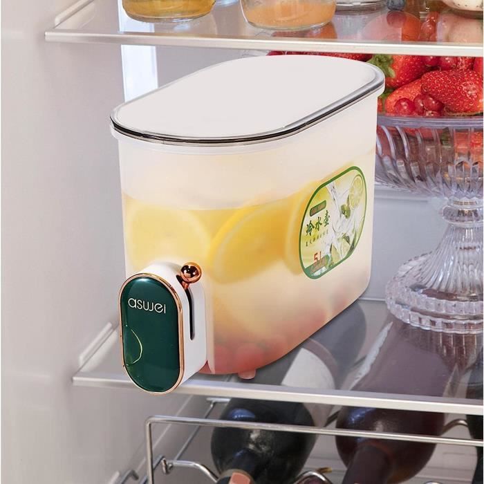 5 L Distributeur Boisson Pour Réfrigérateur, Distributeur De Boissons ...