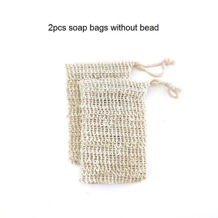 SET ACCESSOIRES SALLE DE BAIN,2 Sisal Soap Holder--Sac à savon en Sisal ...