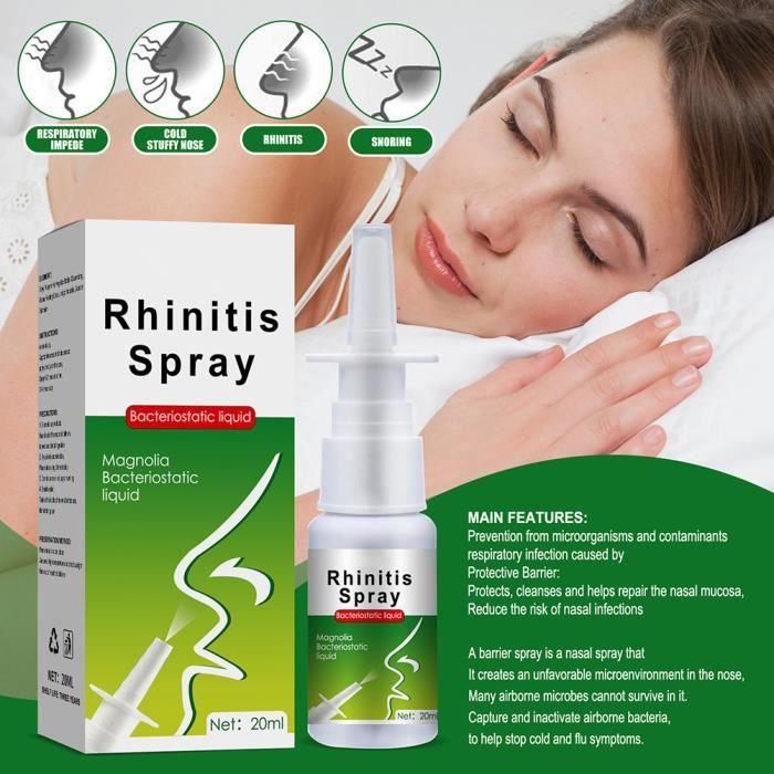 Zerodis Spray nasal pour le nez Spray nasal aux herbes traditionnelles ...