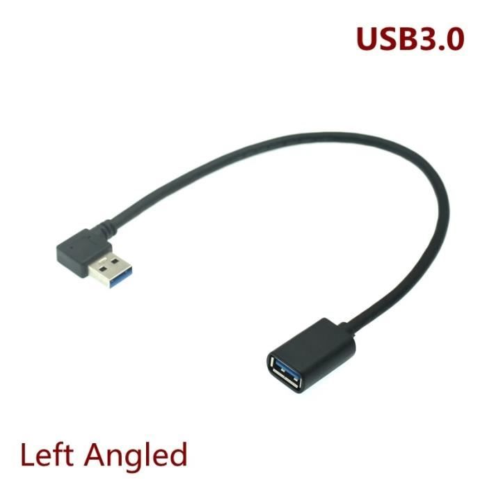 1m - Allongé - Câble adaptateur USB 0.3 mâle vers femelle, rallonge d ...