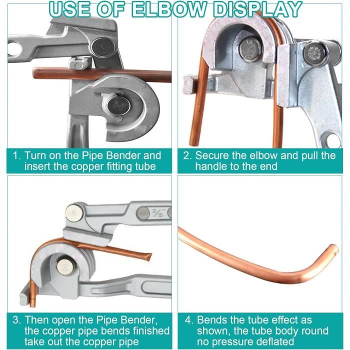 Cintreuse Manuelle 3 En 1 De 6Mm, 8Mm À 10 Mm, 180 Degrés, Outil De ...