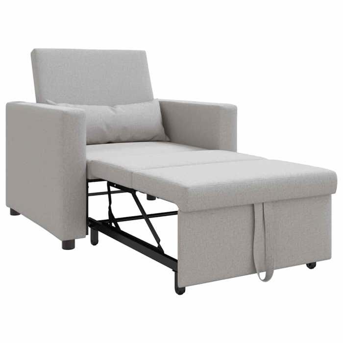 Canapé Lit Simple Gris nuage 90 x 165 x 87 cm tissu-MOTHINESSTO ...