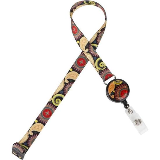 Lanière Détachable Avec Enrouleur De Badge Rétractable, Boucle De ...