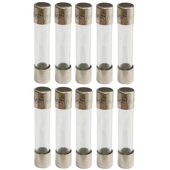 \U2013 C42306-10X Fusibles Rapides - En Verre - 1.6A - 250V Ac - 3.2Cm 6.3X32Mm[u488 ...