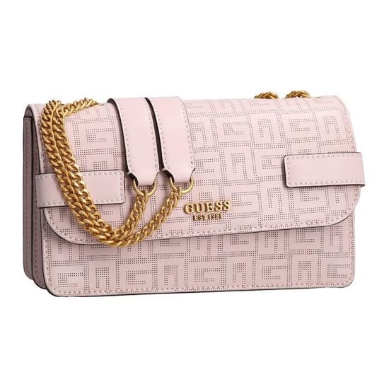 GUESS Atene Convertible Xbody Flap Soft Pink [205350] - sac à épaule ...