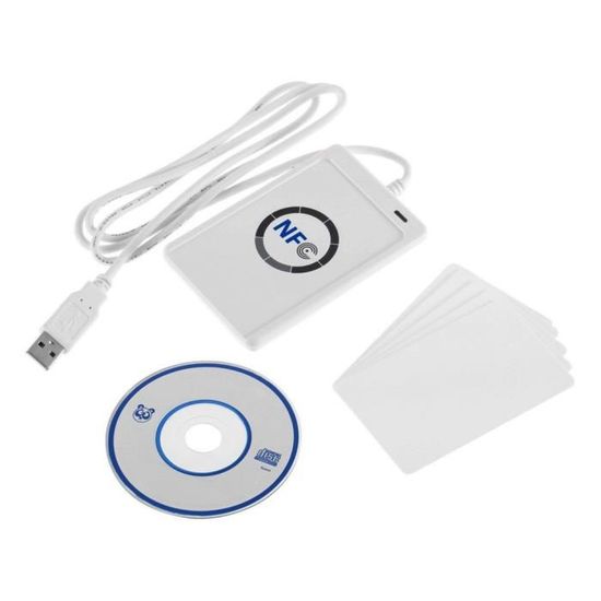 Surp NFC ACR122U RFID sans contact Lecteur Smart & Writer - USB + carte ...