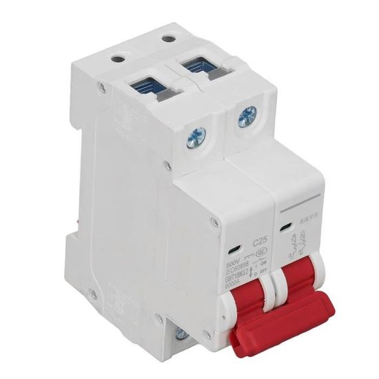 Tbest Disjoncteur CC photovoltaïque Disjoncteur cc 2P 6000A Capacité de rupture Installation sur ...