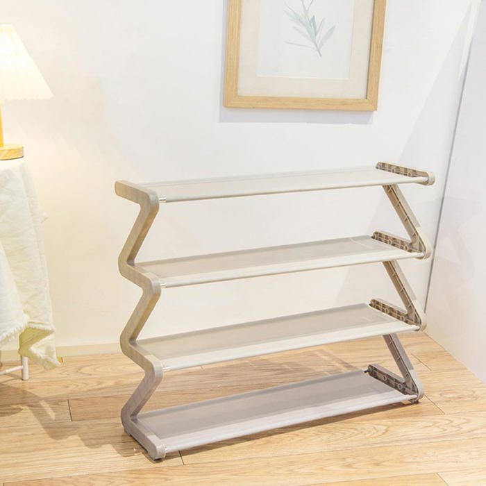 Petit Rack À Chaussures 4 Niveaux Rangement De Chaussures, Mince ...