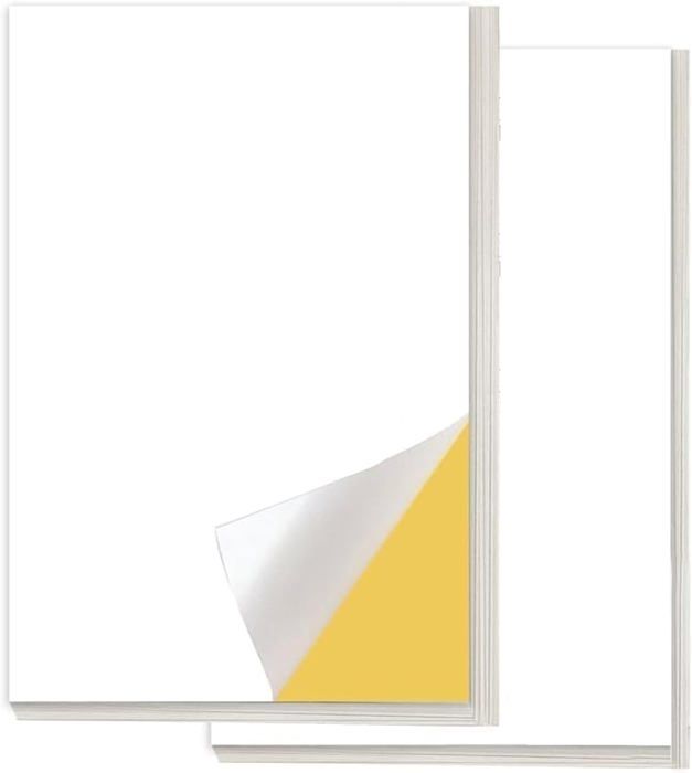 Papier autocollant imprimable brillant - Format A4 - Étiquettes ...