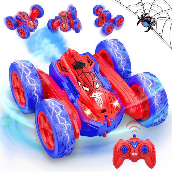 Spider Voiture Télécommandée Man Jouet, 360°Rotation Voiture Enfant ...