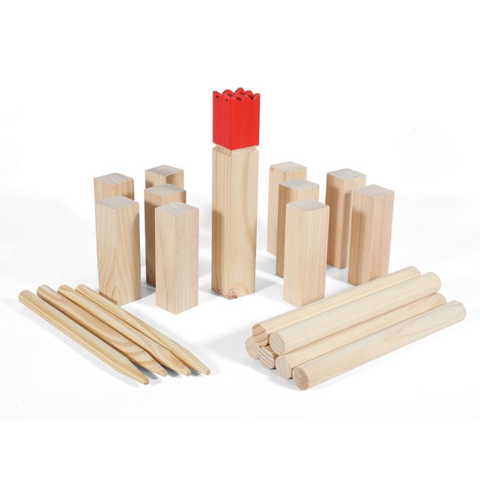 Yakimz Kubb Jeu de lancer Viking Jeu de lancer Sac bois Échecs sur ...