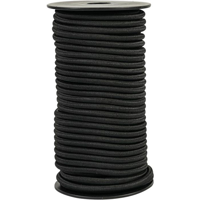 Corde Elastique Tendeur Élastique Noir 5mm 30m, Sandow Elastique pour ...