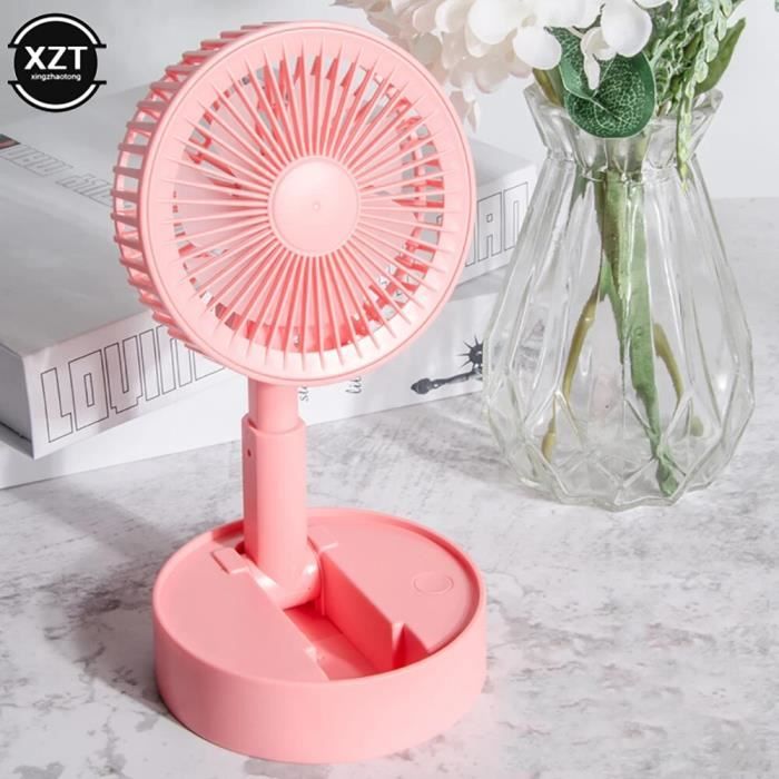 Rose Ventilateur électrique Portable Aste Par Usb Pour Camping