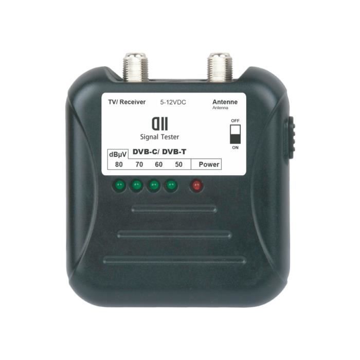 Pointeur d'antenne TNT/Testeur de signal - Fiche F - noir - Cdiscount ...