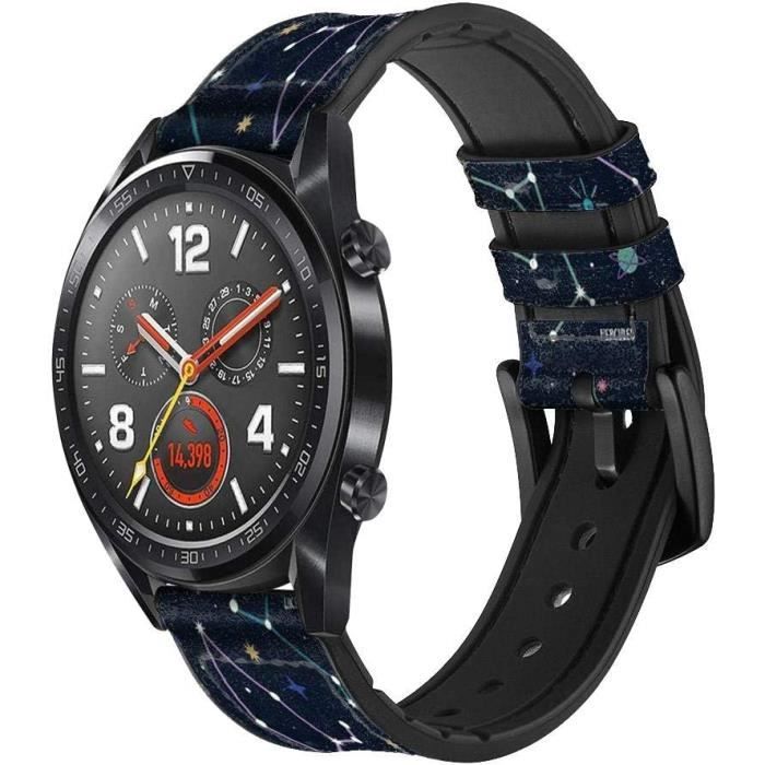 Star Map Zodiac Constellations Bracelet De Montre Intelligente En Cuir ...