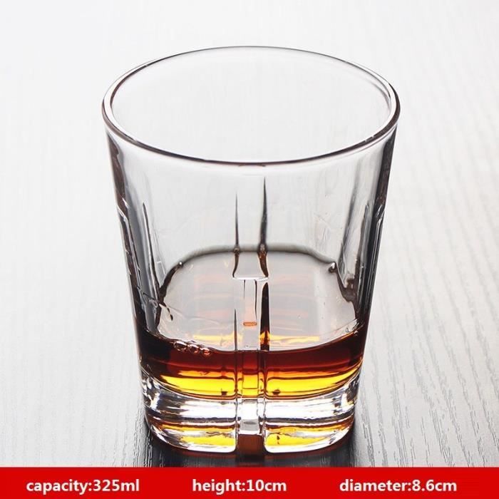 Verres à cocktails,Verre à whisky carré en cristal,pour la maison,Bar ...