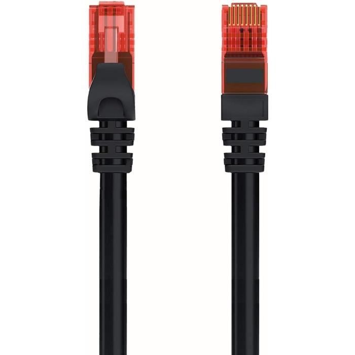 3m CAT.6 Ethernet Câble Gigabit LAN Réseau - 2x fiches RJ45 - haute ...