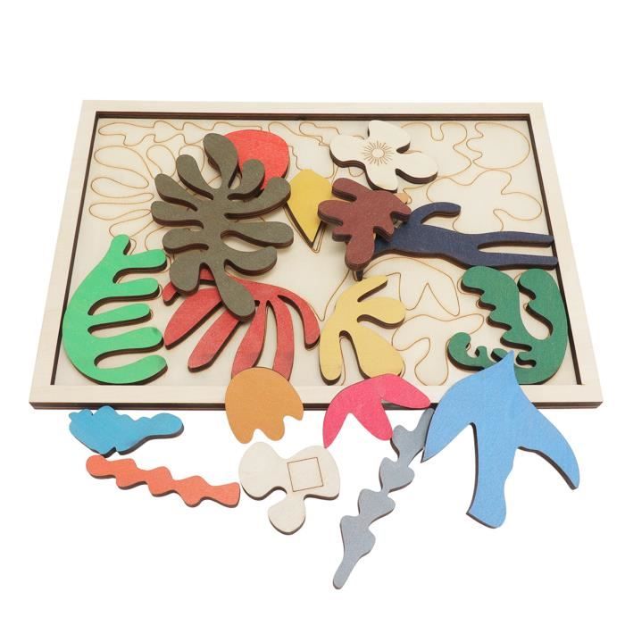 Puzzles en bois Puzzle, Tilleul Jouet Puzzle Éducatif Couleur Vive ...