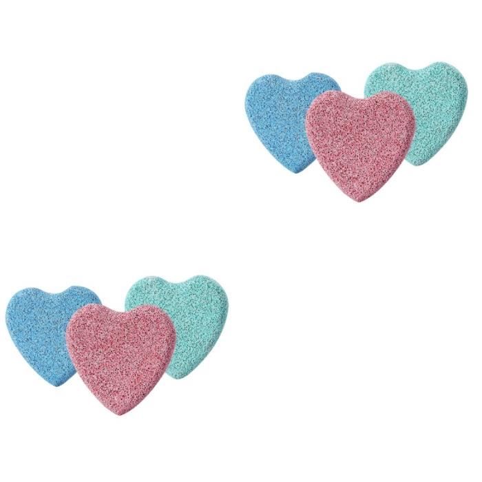 6 pcs Fichier de pied de pédicure à double face Coeur en forme de cœur ...
