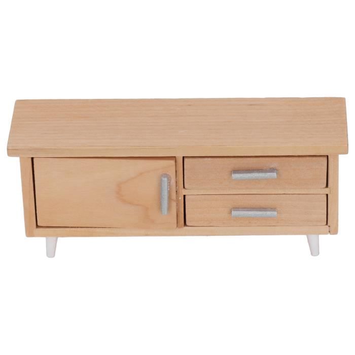 Ensemble de meubles de maison de poupée en bois - MOTHINESSTO - 6 pièces - Blanc - Échelle 1:12 ...