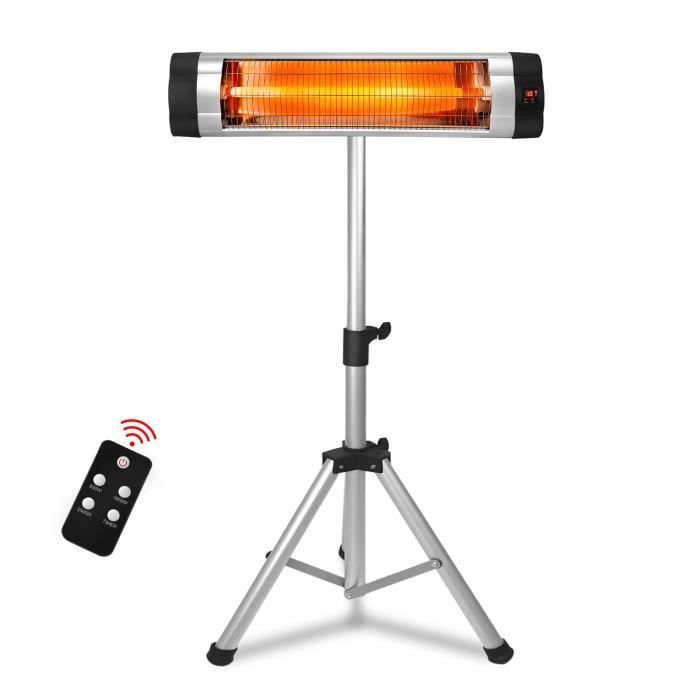 NAIZY Chauffage radiant infrarouge avec trépied 2500W Infrared Radiant ...